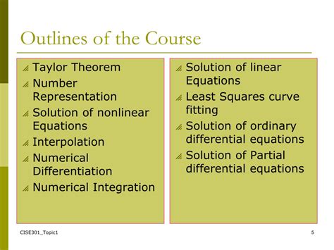 Ppt Lecture 1 Introduction To Numerical Methods Powerpoint Presentation Id 9397105