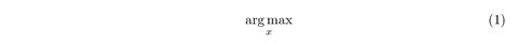 how to use the argument minimum and argument maximum operators latex