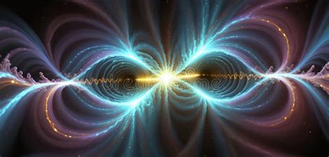 Visualization Of Propagating Colored Electromagnetic Waves Stock