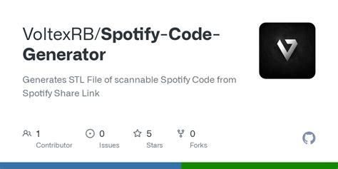 Github Voltexrb Spotify Code Generator Generates Stl File Of