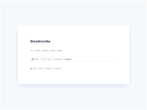 Ui Design Daily Breadcrumbs