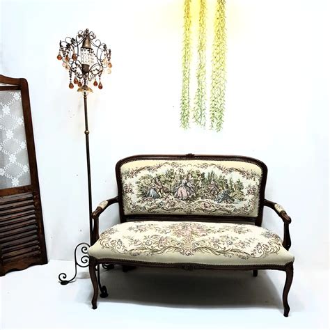 명화 타피스트리 2인 엔틱쇼파 당근 중고거래