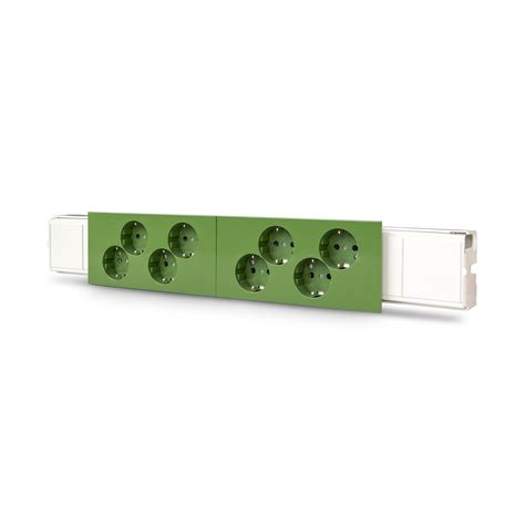 Duct Socket Trunking Socket 8 Gang Green Educt 1520 8gn2fi