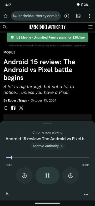 Chrome For Android Can Now Read You Articles While You Use Other Apps