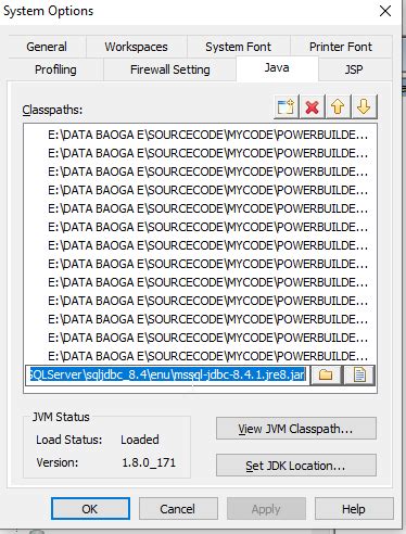 PowerBuilder Connect SQLServer Using JDBC PowerBuilder Library