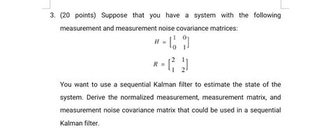 Solved 3 20 Points Suppose That You Have A System With