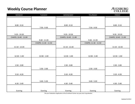 Weekly Course Planner Printable How To Create A Weekly Course Planner
