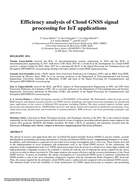 Efficiency Analysis Of Cloud Gnss Signal Pdfcrdownload Pdf Cloud Computing Internet Of