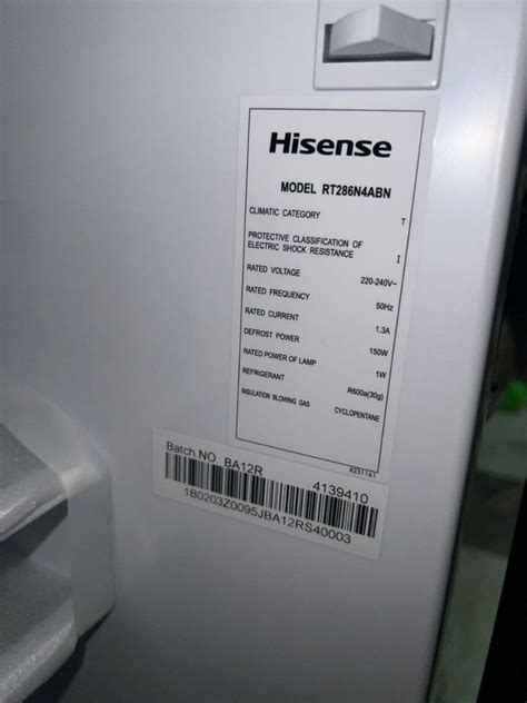 Hisense 2 Door Inverter Fridge 240 L TV Home Appliances Kitchen Appliances Refrigerators