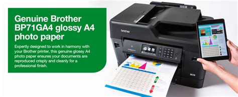 Brother BP71GA4 Photo Paper, A4, Premium Plus Glossy, 297 mm (W) x 210 ...