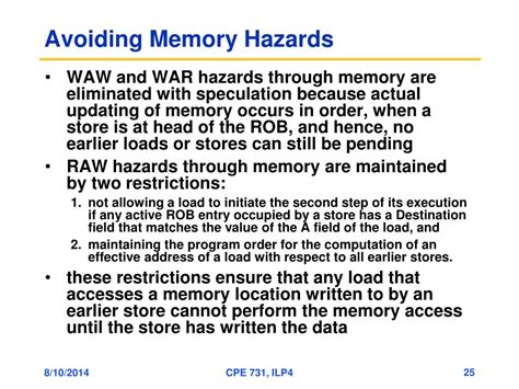 Ppt Cpe 731 Advanced Computer Architecture Ilp Part Iv Speculative Execution Powerpoint
