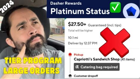 How DoorDash Tier Program Platinum Status Works: Large Order Priority Update May 2024 - YouTube