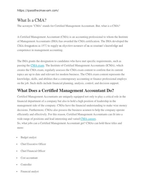 Cma Notes And Reviewer Pdf Management Accounting Accounting