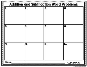 Multi Step Word Problems Addition And Subtraction By Sunshine And Sweetness