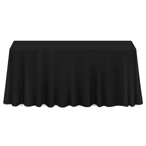 Gowinex Black 90 X 132 Rectangular Tablecloth Table Cover