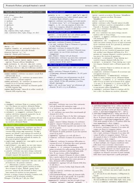Pythonfunzioni Pdf