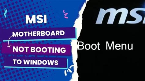Msi Motherboard Not Booting To Windows Fixed 2025 Best Motherboards