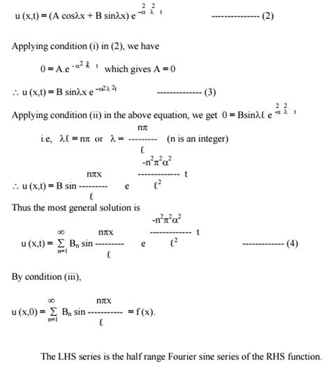Solution Of The Heat Equation