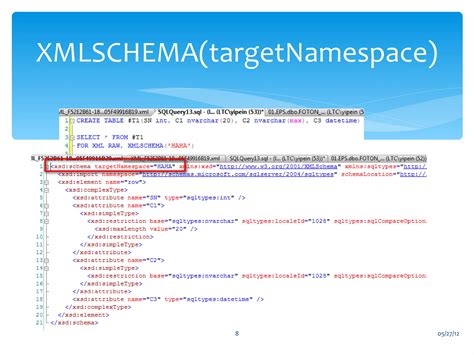 20120518 mssql table schema xml namespace ppt
