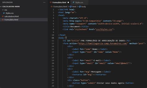 Html Exemplo De Formulário Simples Vsc🐲 Descubra O Poder Da
