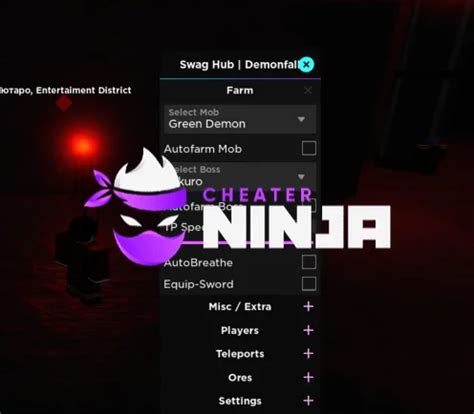 Demonfall Gui Roblox Pastebin Cheat Script Cheater Ninja