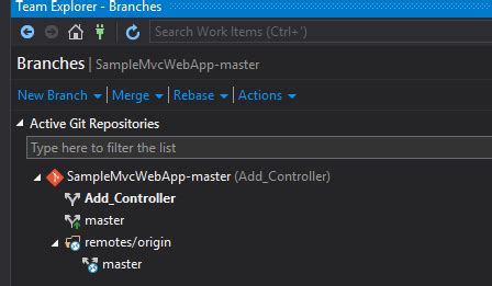 ASP NET MVC Project Integration With GitHub