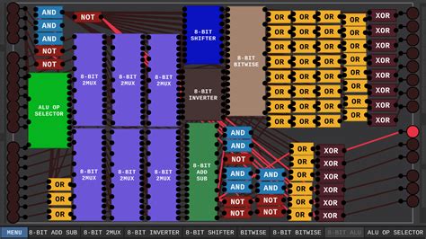 Designing This Was An Absolute Hell My 8 Bit Alu Made Inside Digital Logic Sim By Sebastian
