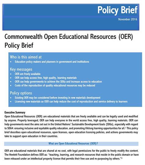 Policy Brief Template Canva