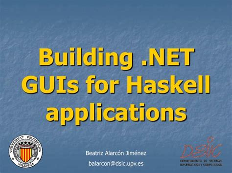 ppt building guis for haskell applications powerpoint presentation id 4501017