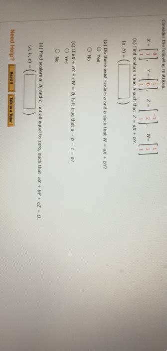 solved a find scalars a and b such that z ax by b do