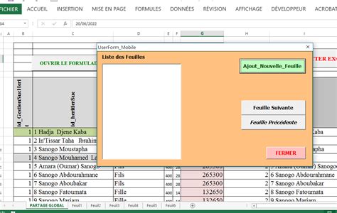 Xl 2013 Userform Mobile Pour Toutes Les Feuilles Excel Macros Et