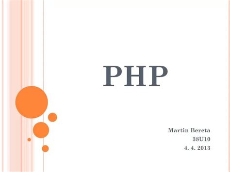 Ppt Php Powerpoint Presentation Free Download Id3183407