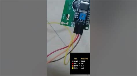 i2c module for 16x2 display arduinoproject lcddisplay arduinodiy