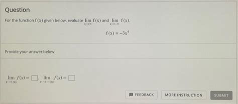 solved question for the function f x given below evaluate