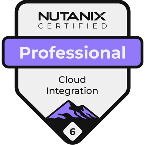 Nutanix Certified Professional Cloud Integration 6 Credly