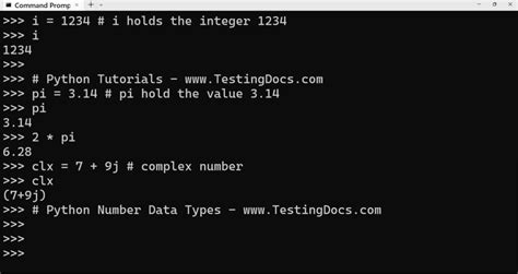 Python Number Data Types TestingDocs Com
