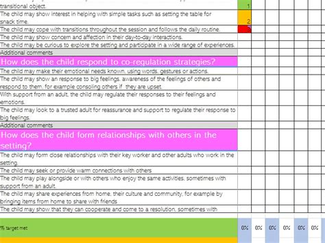 Nursery Assessment Sheets Teaching Resources