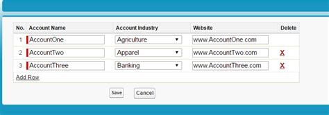 Salesforce For You Add Dynamic Rows To Save Multipel Records