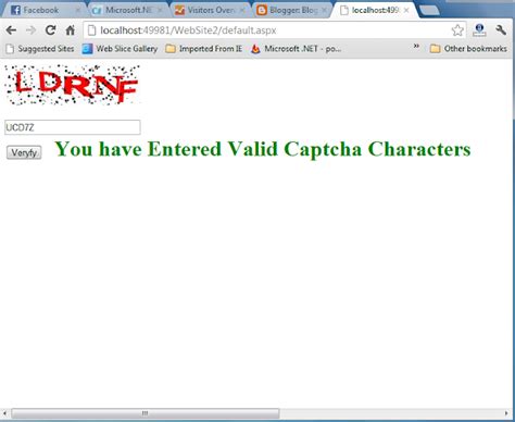 How To Add A Captcha Image In Aspnet Application Mynet Tutorials