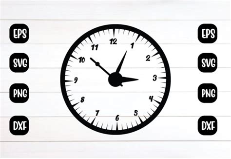 Download Analog Clock Vector Art Graphic By Craftart528 · Creative Fabrica
