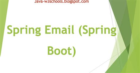 Beginners Guide To Spring Email Spring Boot JavaProgramTo