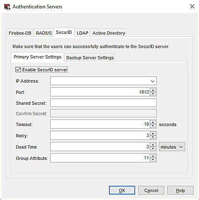 Configure SecurID Authentication