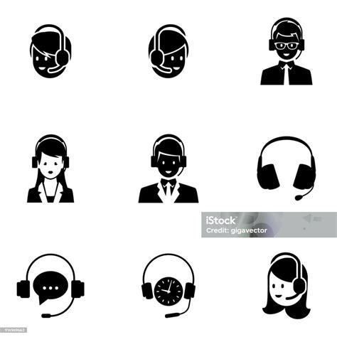 Ikon Operator Ilustrasi Stok Unduh Gambar Sekarang Bagian Tubuh Manusia Bicara Suara