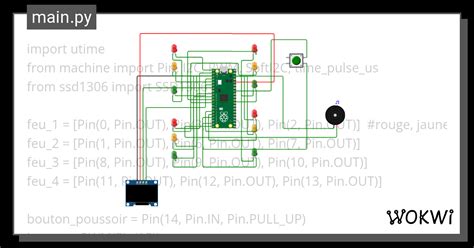 Scenario 1 Feux Rouge Wokwi Esp32 Stm32 Arduino Simulator