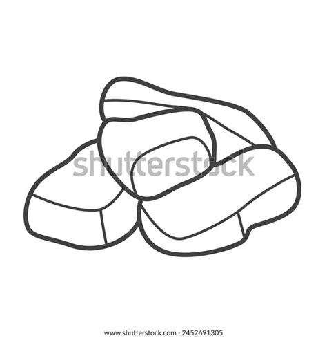Linear Icon Chicken Nuggets Illustrated Simple Stock Vector Royalty