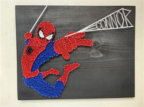 Spider Man String Art String Art String Art Patterns String Art Diy