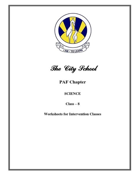 Science Intervention Workbook 1st Term Class 8 2019 Pdf Light Reflection Physics