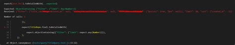 unit testing jest tobecalledwith objectcontaining not matching