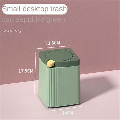 Pp Trash Can Press Type Large Capacity Square For Toilet Garbage
