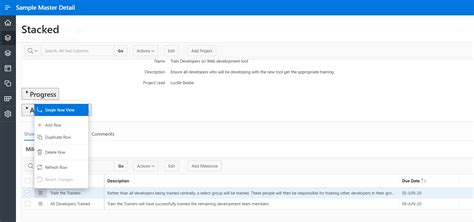 Why Single Row View For An Interactive Grid Shows Blank Oracle Forums